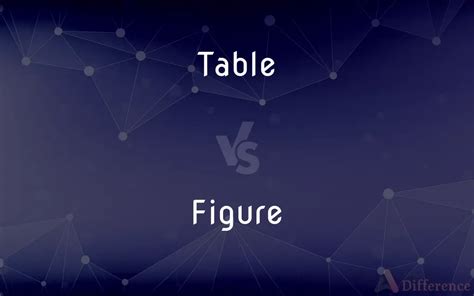 Table Vs Figure Whats The Difference