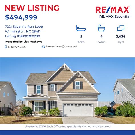 Lisa Mathews Realtor Crs Remax Essential Wilmington Nc