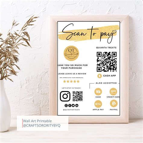 Canva Sign To Pay Template Pop Up Shop Template Etsy