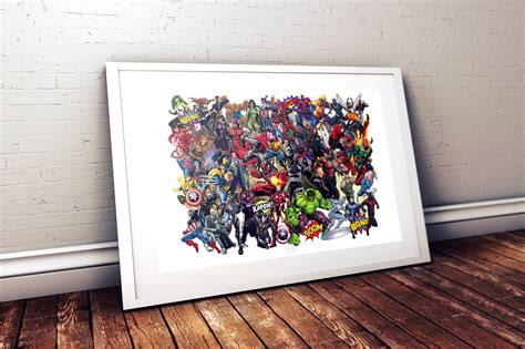 Marvel Assemble Limited Edition Print The Avengers Print Marvel