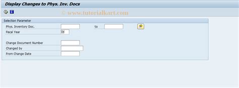 MI12 SAP Tcode Display Changes