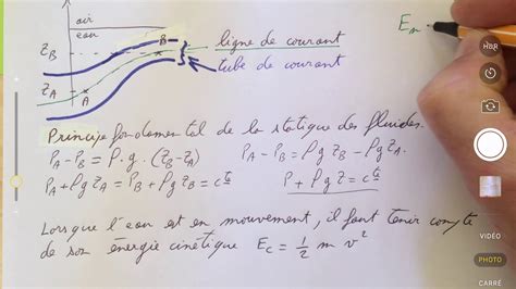 T Spécialité Ch 14 Partie 4 Relation De Bernoulli Youtube