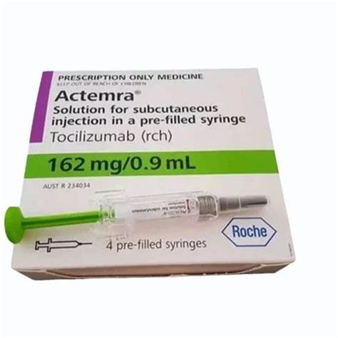 Actemra 162mg Injection Tocilizumab 162mg At Rs 23000 Itolizumab
