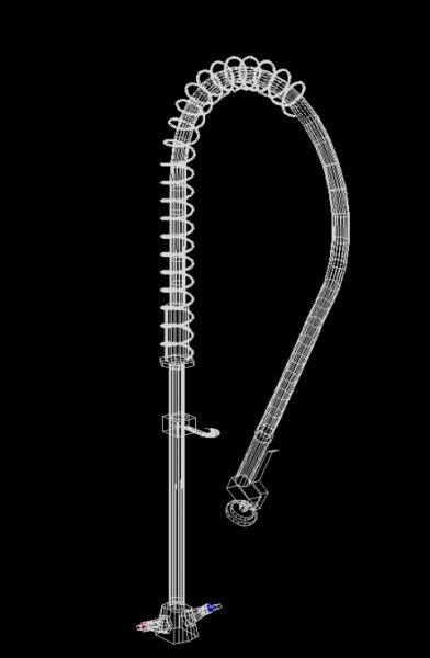 3d Spiral Helix On Path Autocad 3d Modelling And Rendering