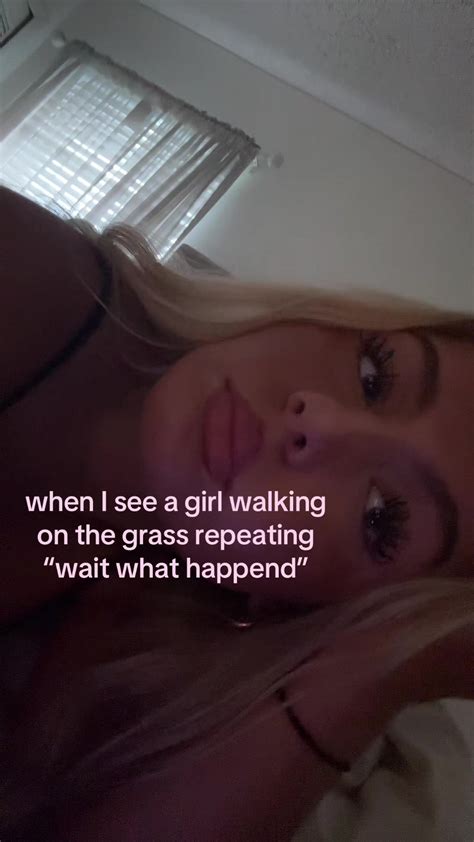Relatable Moments Girl Walking On Grass Tiktok