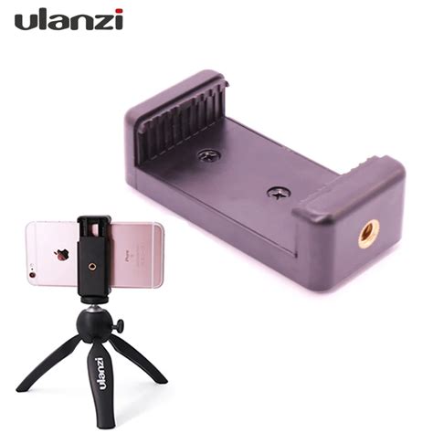 Ulanzi Smartphone Tripod Mount Adapter Phone Tripod Clamp Holder For Iphone X Plus Samsung