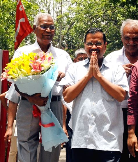 Delhi Chief Minister And Aap Convener Arvind Kejriwal Joins Hands With