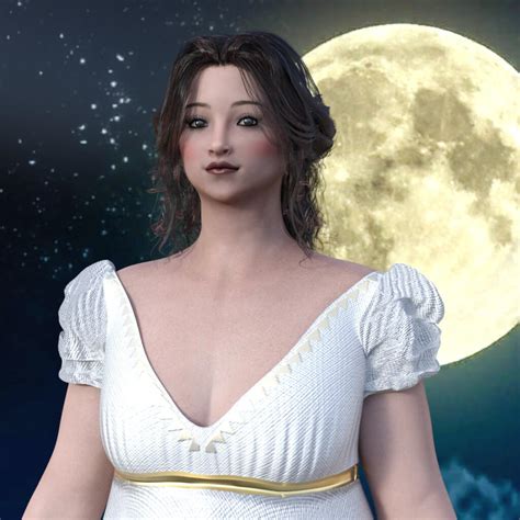 Constance De Durfort N2 3d Render Digital Art By Hannes W