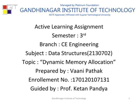 Dynamic Memory Allocation Ppt