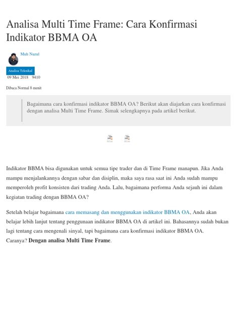 Analisa Multi Tf Bbma Pdf