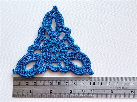 Triangle Crochet Pattern Easy Crochet Openwork Motif Etsy