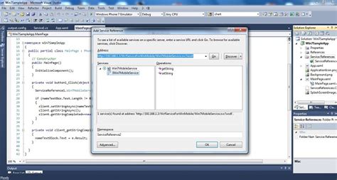 Consuming Wcf Service From Windows Phone Application Codeproject