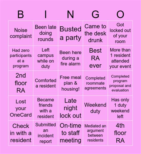 Ra Bingo Card