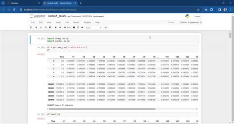 Video Samip Pandya On Linkedin Machinelearning Frauddetection Internshipproject Codsoft