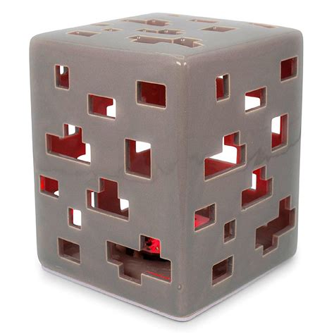 Minecraft Ceramic Ore Block Led Mood Light 6 Inches Tall Oriental Trading