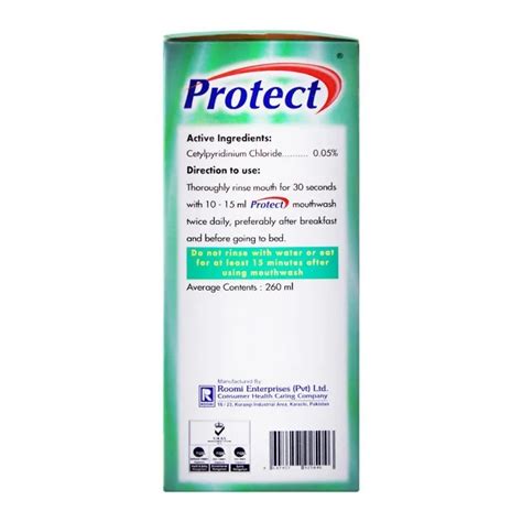 Buy Protect Antibacterial Mouthwash 260ml Price In Pakistan