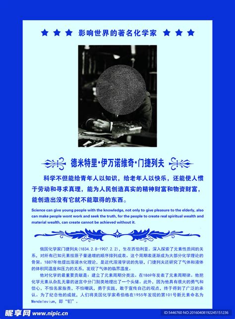 化学家门捷列夫设计图psd分层素材psd分层素材设计图库昵图网