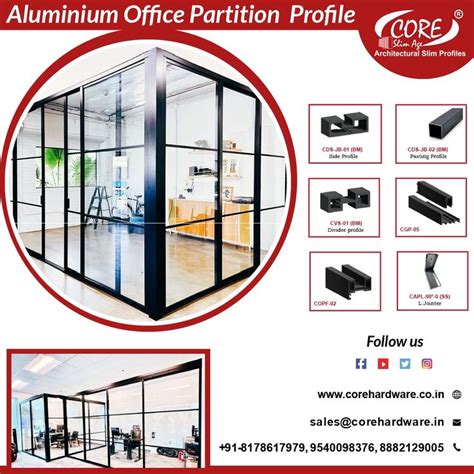 Aluminium Office Partition Profiles