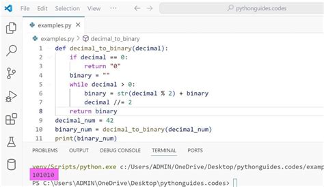 Convert Decimal Numbers To Binary In Python