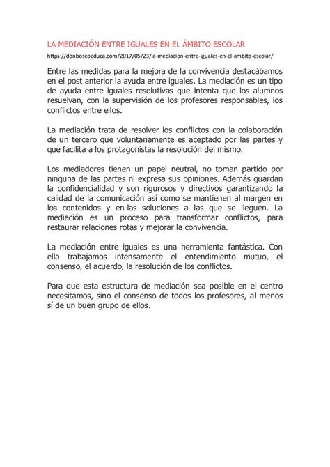 Calaméo La Mediacin Escolar cuaderno Refuerzo 3