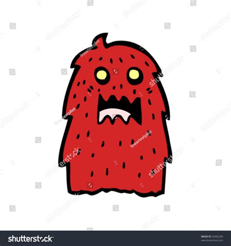 Hairy Monster Cartoon Stock Vector Royalty Free 63482200