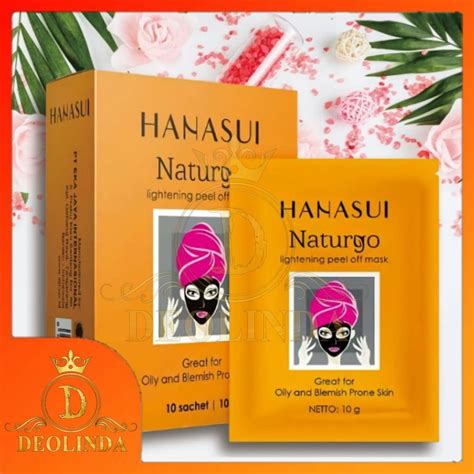 Jual HANASUI NATURGO BLACK MASK MASKER NATURGO Box ORIGINAL TERMURAH