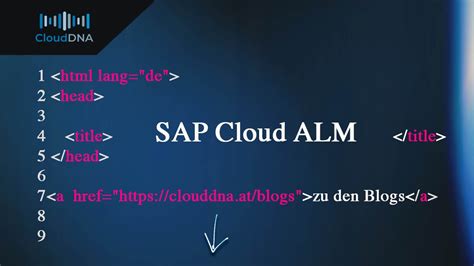 SAP Cloud ALM Modernes Application Lifecycle Management CloudDNA