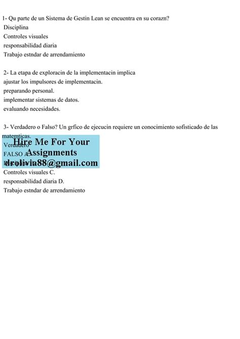1 Qu Parte De Un Sistema De Gesti N Lean Se Encuentra En Su Coraz Pdf