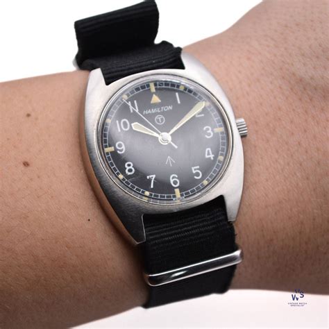Hamilton Military Issued W10 6645 99 Cushion Cased Watch Issued