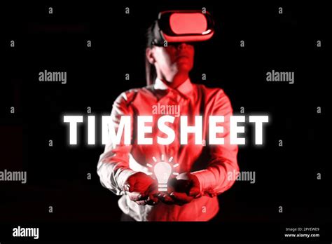 Conceptual Display Timesheet Business Idea Graphical Representation Of Period Time On Which
