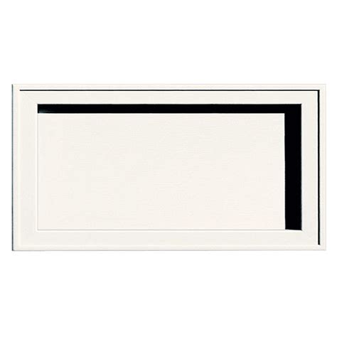 Builders Edge 7 5 In X 14 25 In 123 White Recessed Jumbo Mounting
