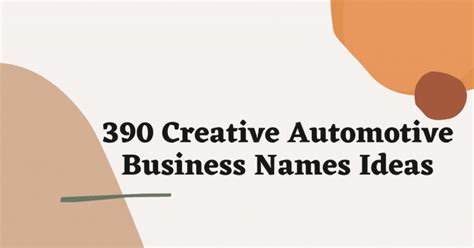 390 Ideas Creativas De Nombres De Empresas Automotrices Nombres Db
