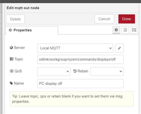 Node Red Mqtt Monitors Off Code The Smarthome Book