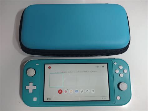 【目立った傷や汚れなし】動作確認済★ Nintendo Switch Lite Hdh 001 ターコイズ★ 本体 ケース付き ニンテンドー