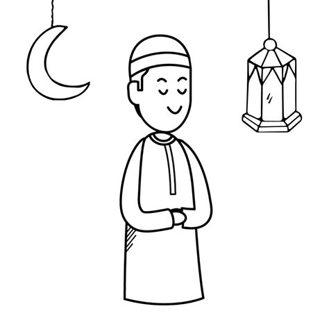 Free Ramadan Drawing Vector Template To Edit Online