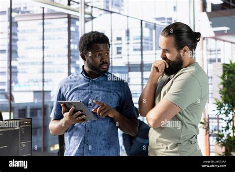 Team Of Admins Doing Brainstorming Working With Machine Learning Tech Advancing Ai Innovating