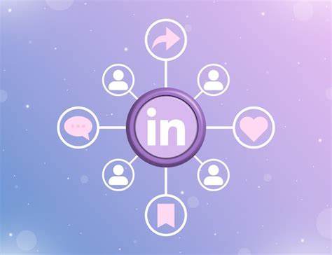 Premium Photo Linkedin Social Media Logo On A Round Button With Types