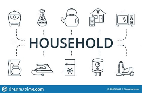 Household Icon Set Contains Editable Icons Theme Such As Iron Air