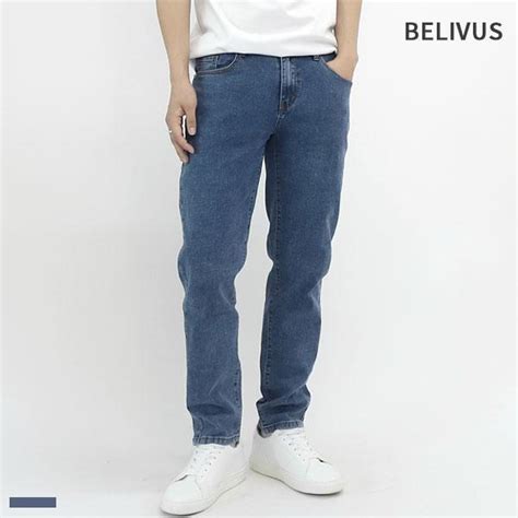 빌리버스 남자 청바지 슬림 일자 데님 Bsip005 스판 빅사이즈 팬츠 이랜드몰