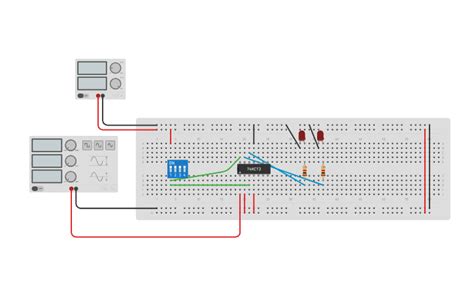 Circuit Design T Flip Flop Using Jk Tinkercad