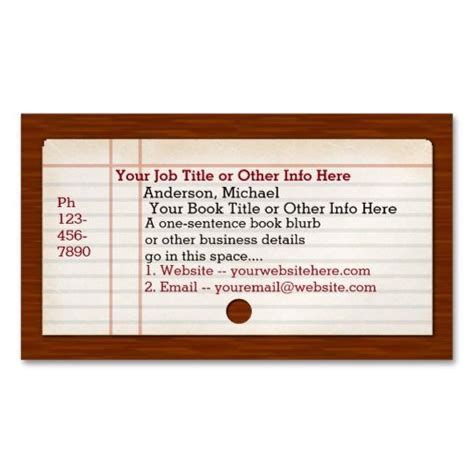 Title Card Catalog Example