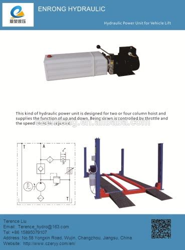 자동차 리프트 용 유압 펌프 장치 의 고품질 자동차 리프트 용 유압 펌프 장치