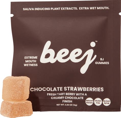 Chocolate Strawberries Bj Gummies All Natural Oral Sex Candy Beej