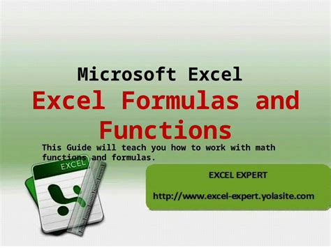 Pptx Microsoft Excel Excel Formulas And Functions Dokumentips