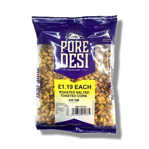 Toasted Corn Salted 10 X 225 Rrp 1 19 Pure Desi