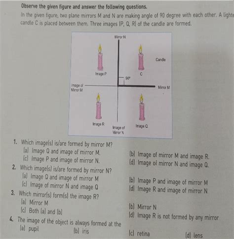 observe the given figure and answer the following questions the given