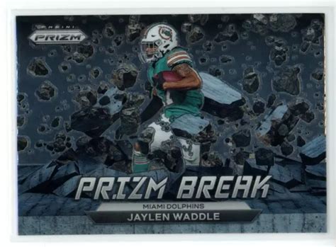 2022 Panini Prizm Football Jaylen Waddle Prizm Break Insert Miami