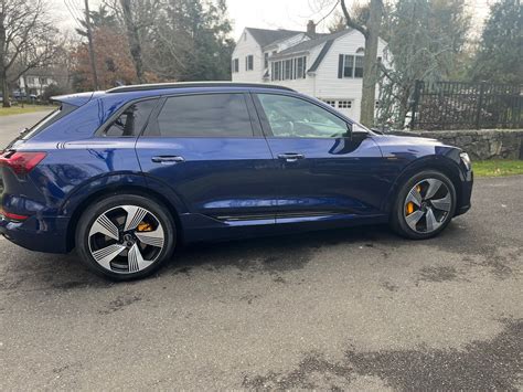 2022 Audi E Tron Premium Plus Black Optic Package Navarra Blue Okapi Brown Audiworld Forums
