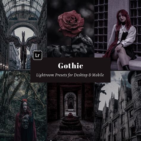 Gothic Lightroom Presets Dark Academia Halloween Filter Mobile