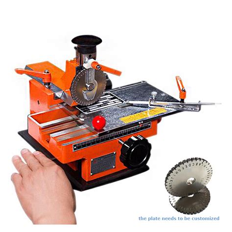 Semi Automatic Metal Name Plate Engraving Machines Nameplate Marking